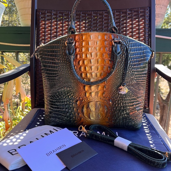 Brahmin | Bags | Nwt Brahmin Large Duxbury Bayleaf Ombr Melbourne ...